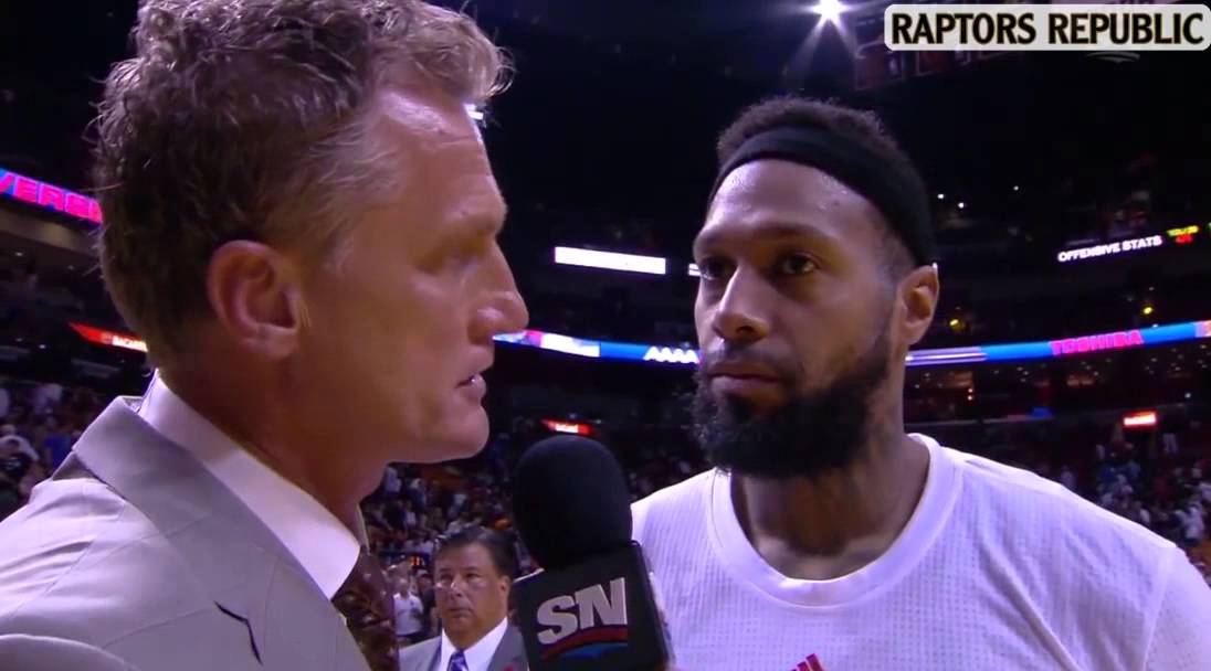 VIDEO – James Johnson Halftime Interview vs Miami - Raptors Republic