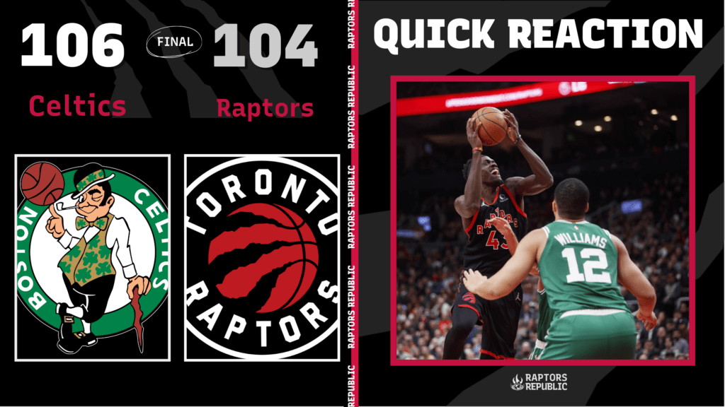 Quick Reaction - Raptors Republic