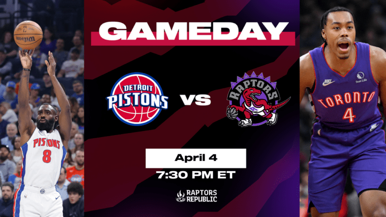 Gameday: Pistons @ Raptors, April 4 - Raptors Republic