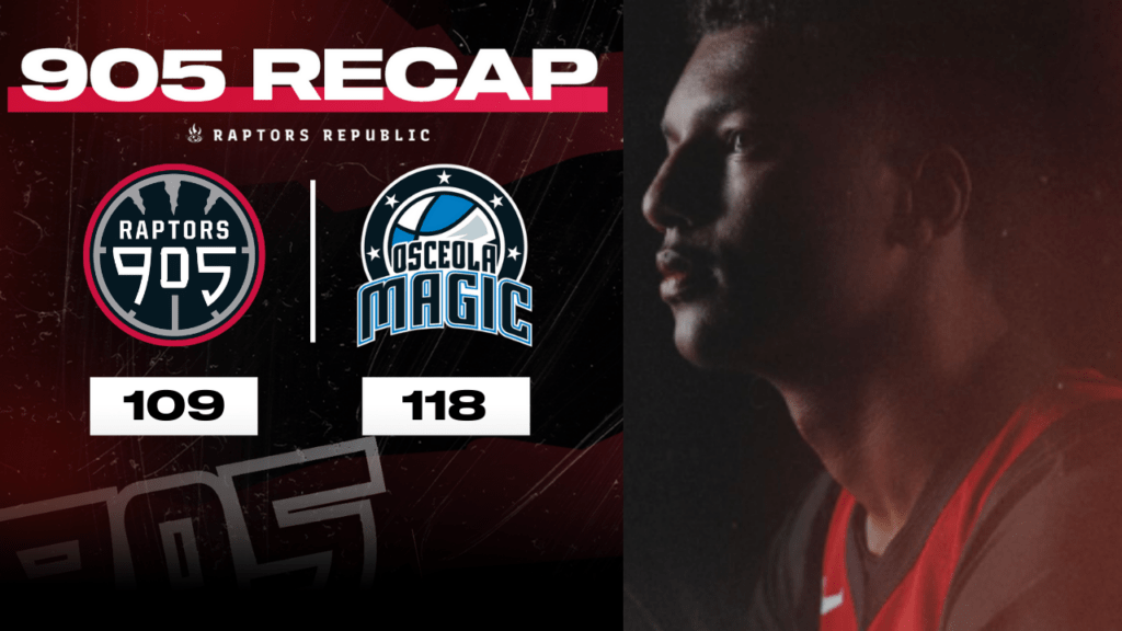 Raptors 905 drop four in a row even with the two-ways back - Raptors ...